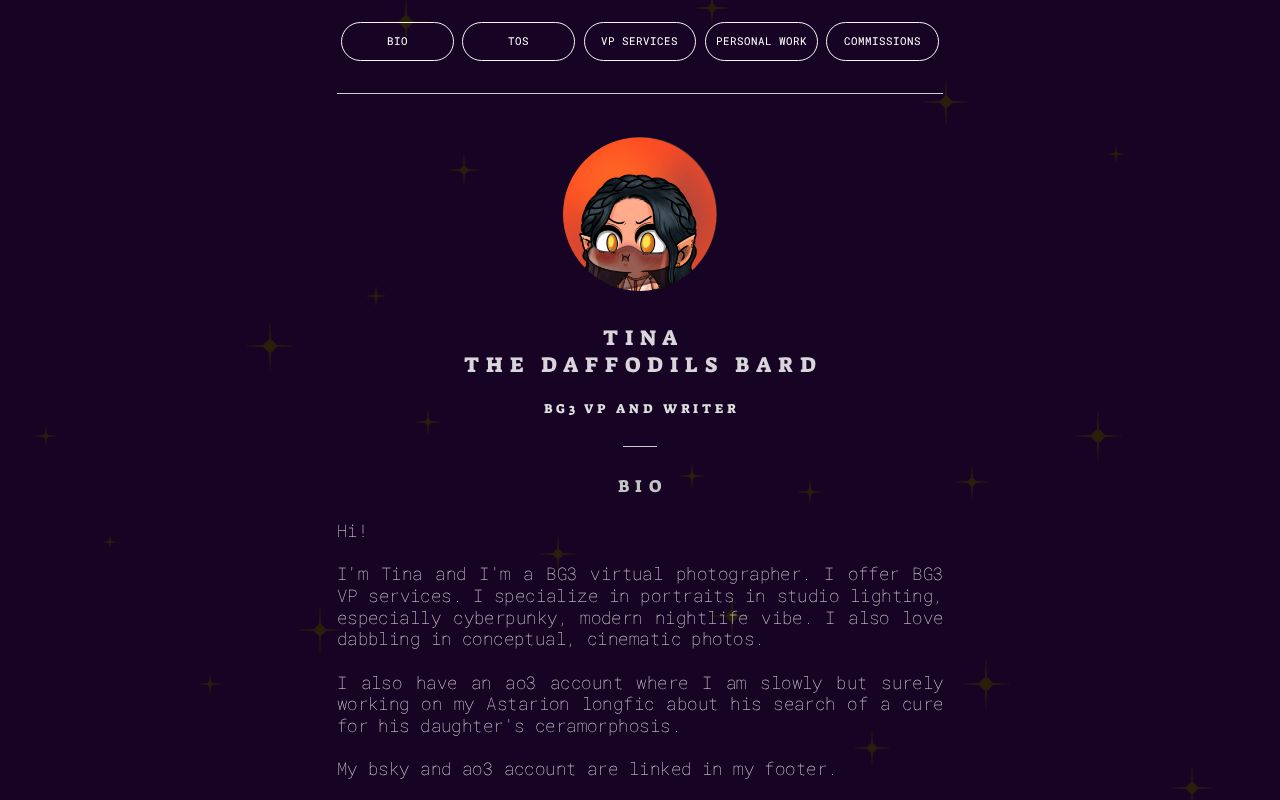 Tina, the daffodils bard